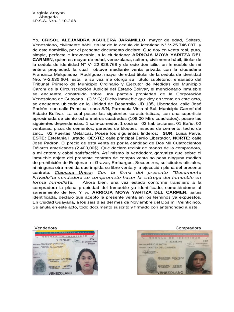 Crisol Aguilera y Yaritza Arrioja | PDF