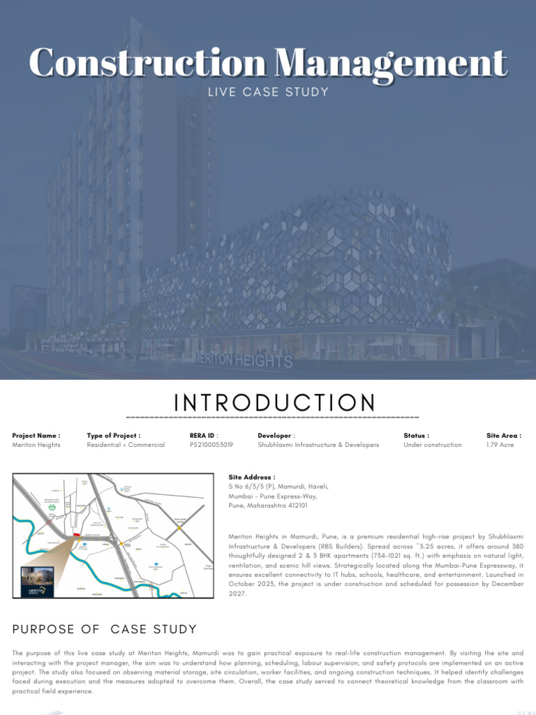 Construction Management Case Study: Meriton Heights | PDF | Project ...