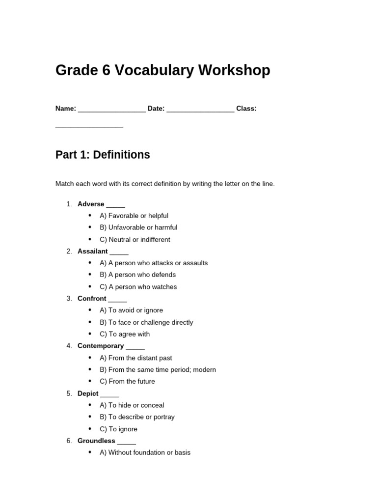 Unit 2 Vocab | PDF