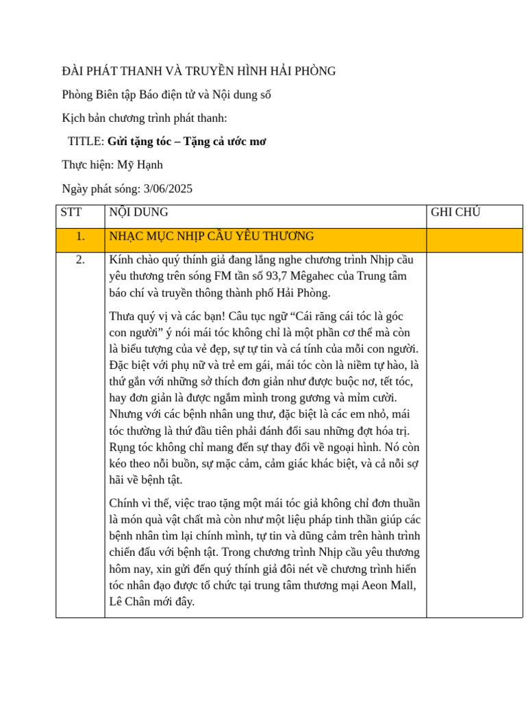 Hiến tóc Aeon 93.7-OK | PDF