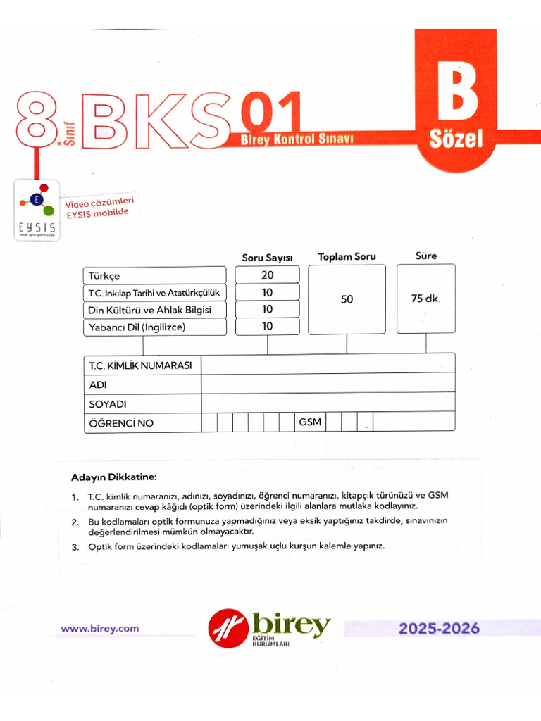8.1 Birey Okullari CA | PDF