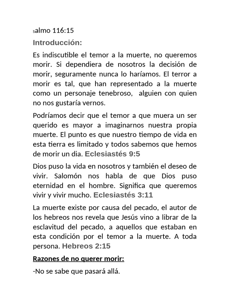 637328002 BOSQUEJO Sobre La Muerte | PDF | Muerte | Pecado