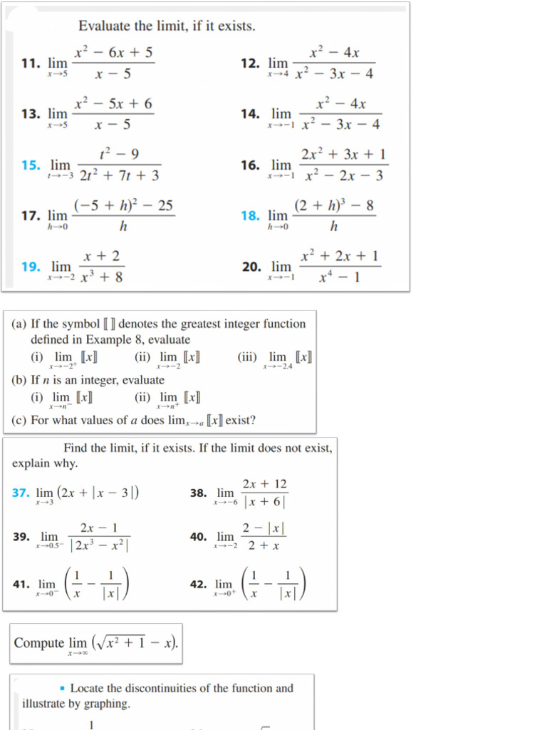 Limits and Continuity | PDF