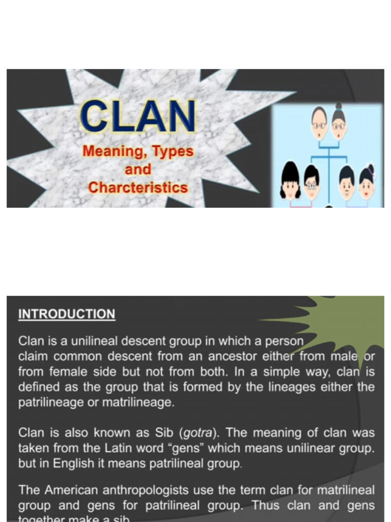 Clan | PDF