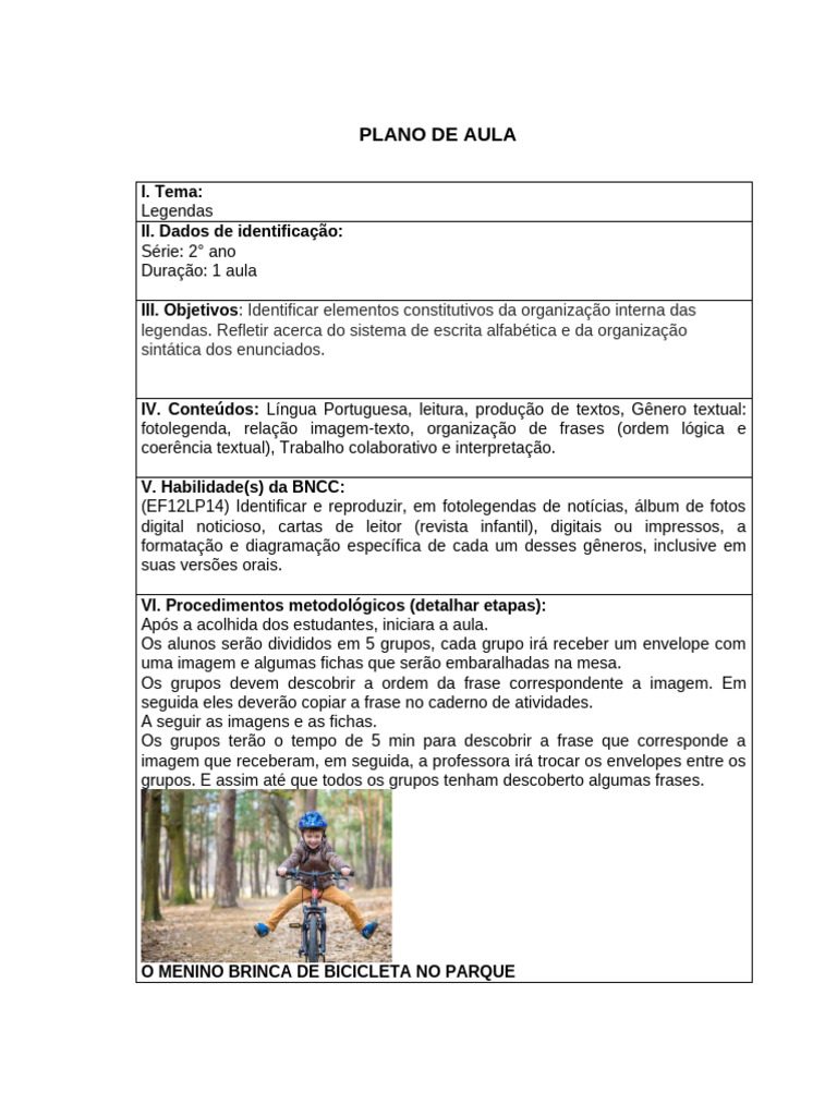 PLANO DE AULA 2 ANO | PDF