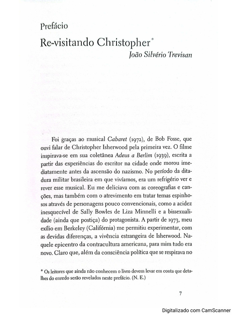 Prefácio a Edição Brasileira - Um Homem Só | PDF