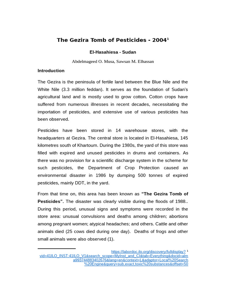 Paper of Tomb of Pesticides | PDF | Pesticide | Agriculture