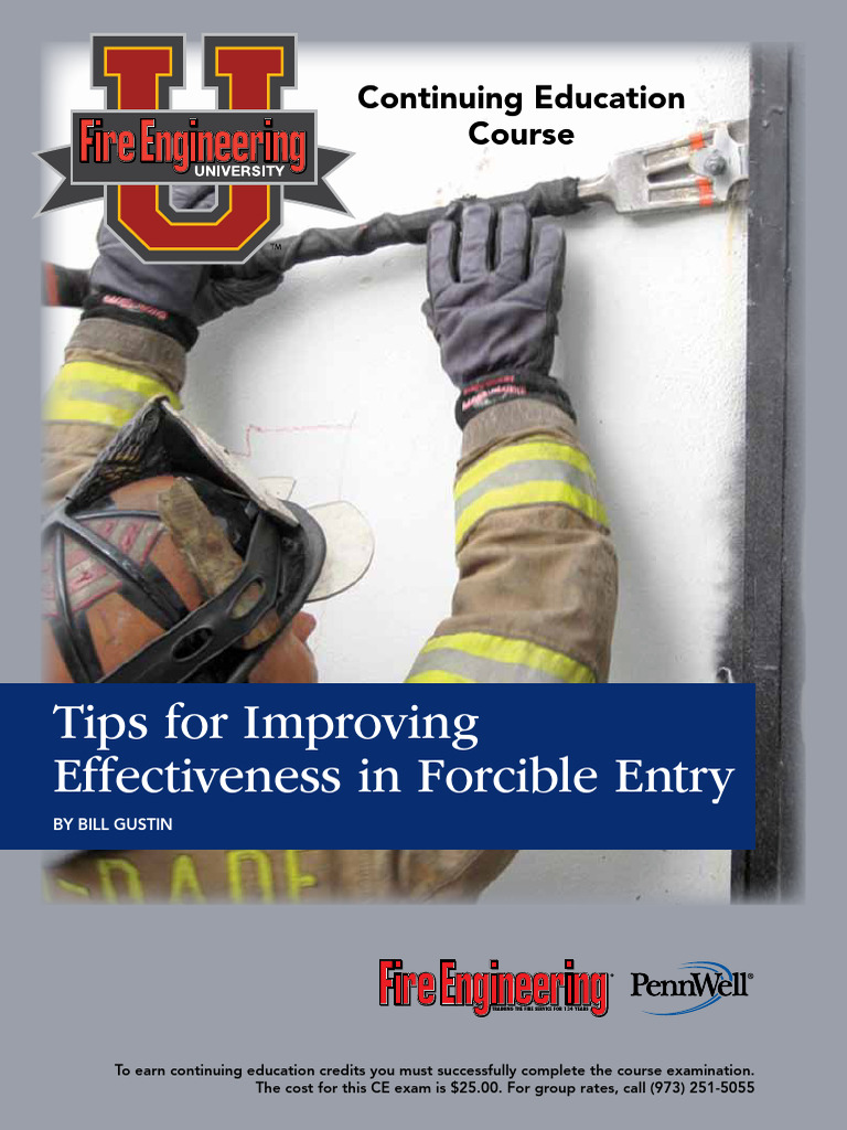 Forcible Entry Techniques for Firefighters | PDF | Door | Firefighter