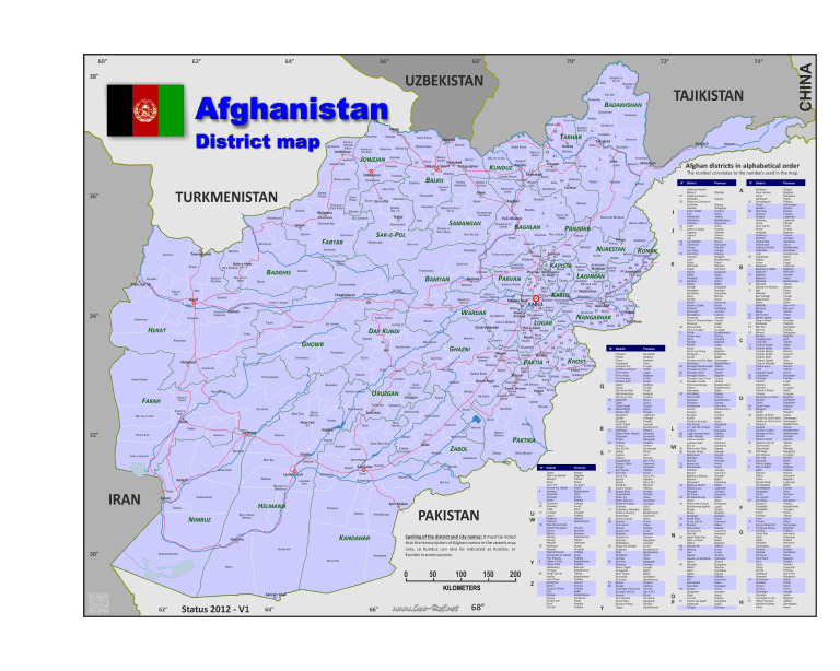 Afganistan District Map | PDF