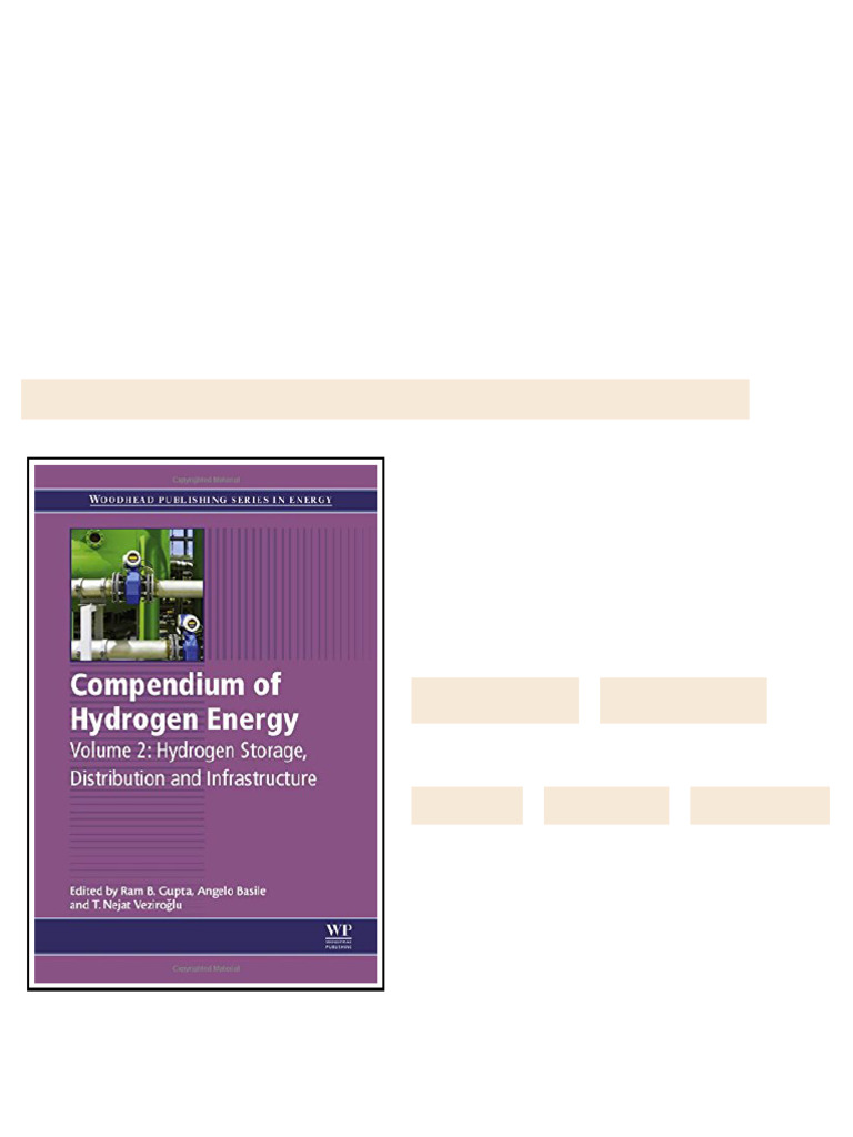 (Ebook) Compendium of Hydrogen Energy: Hydrogen Storage, Distribution ...