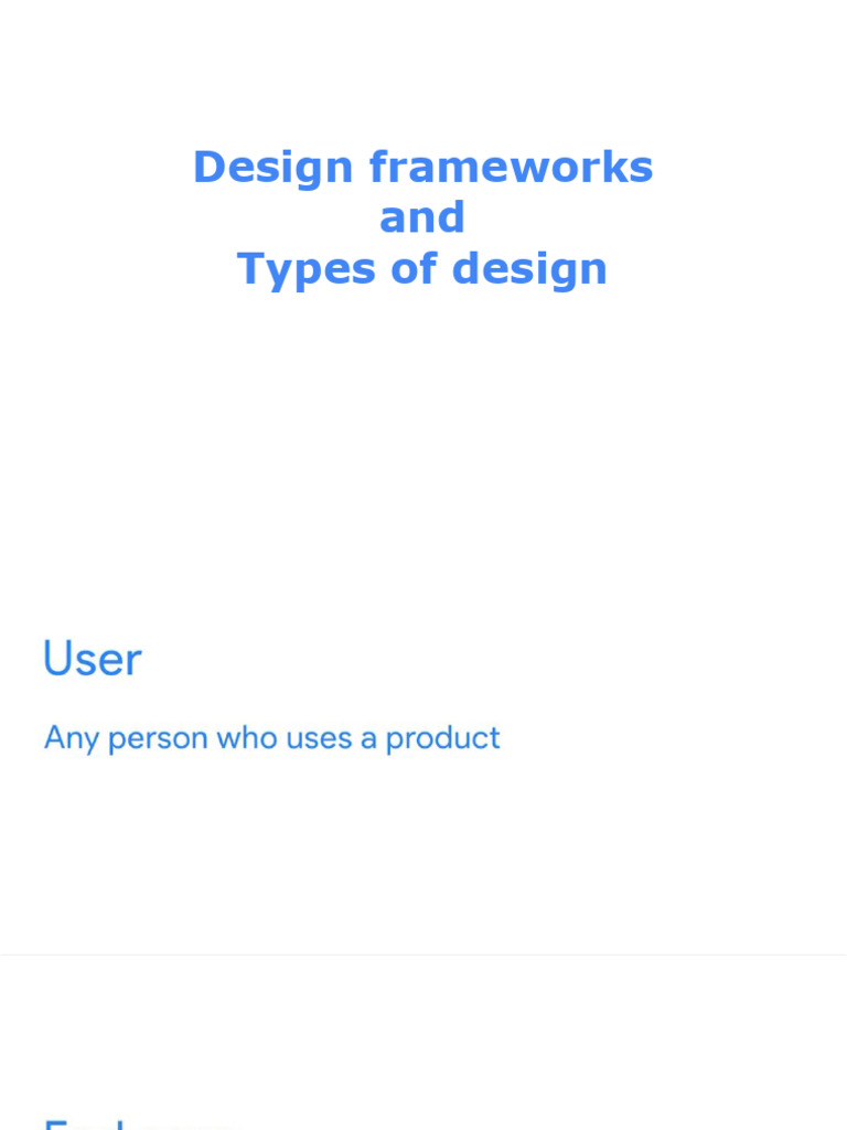03.Design Frameworks and Types of Design (1) | PDF