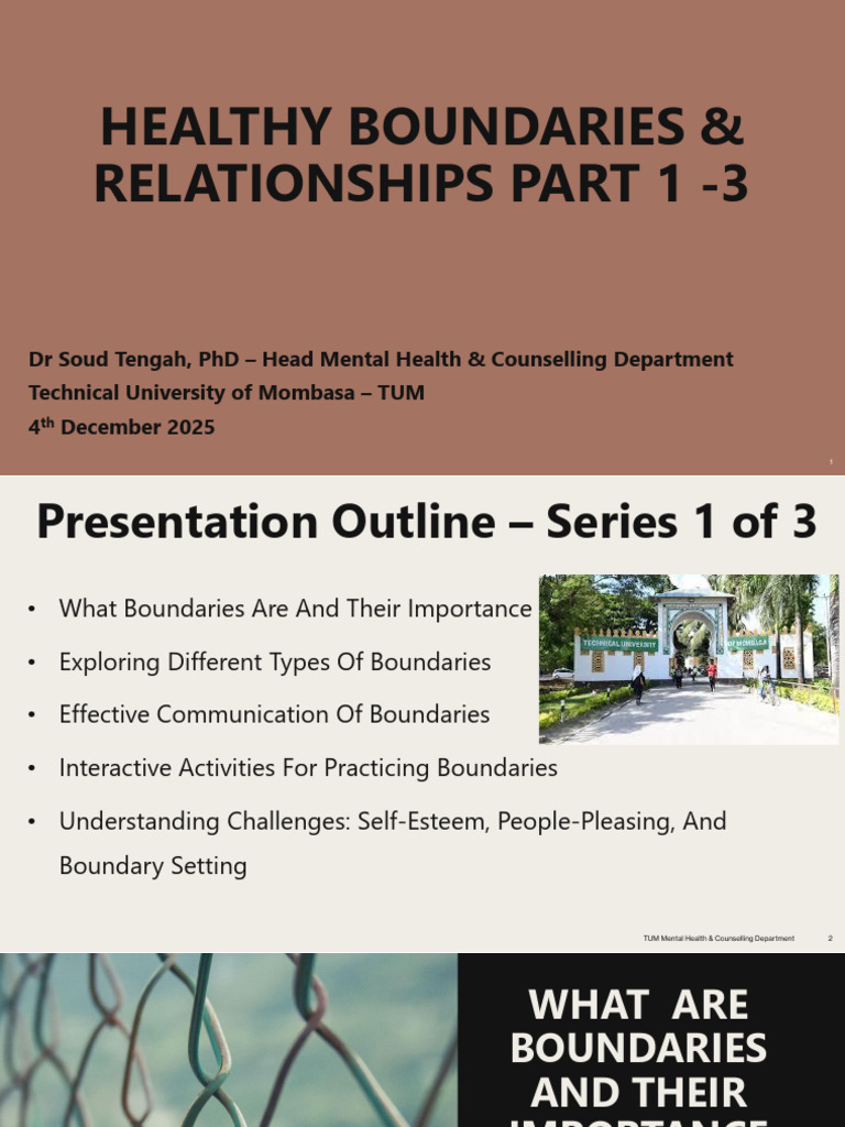 Understanding Boundaries and Relationships Webinar Series Part 1 of 3 ...