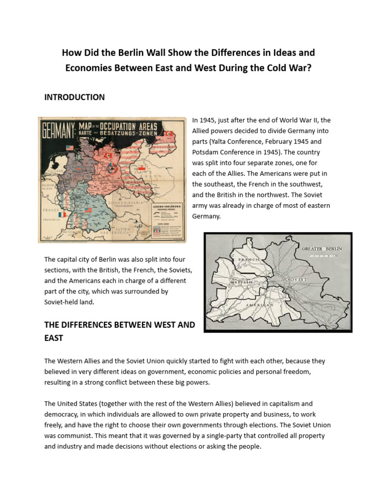 Berlin Wall: Cold War Ideological Divide | PDF | Berlin Wall | East Germany