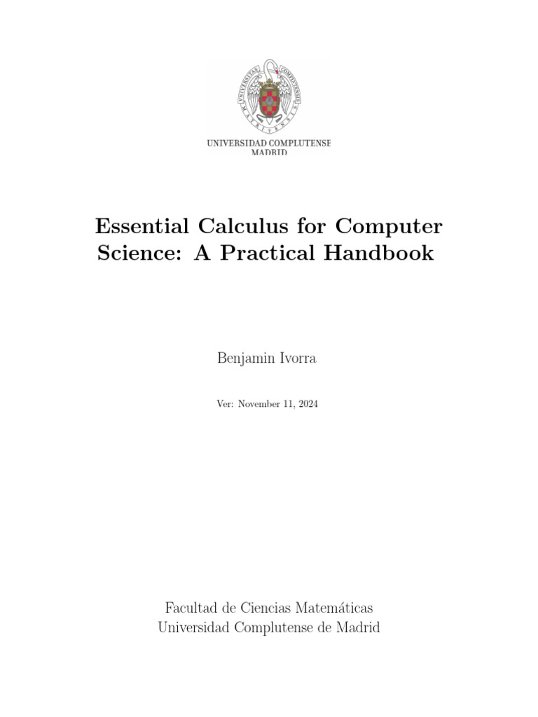 Handbook Calculus | PDF | Integral | Limit (Mathematics)
