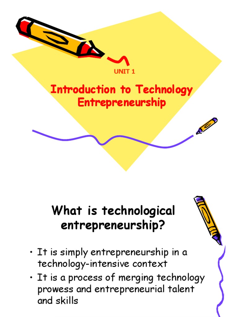 MAM Week 1 Introduction To Tec Entre | PDF | Entrepreneurship | Innovation