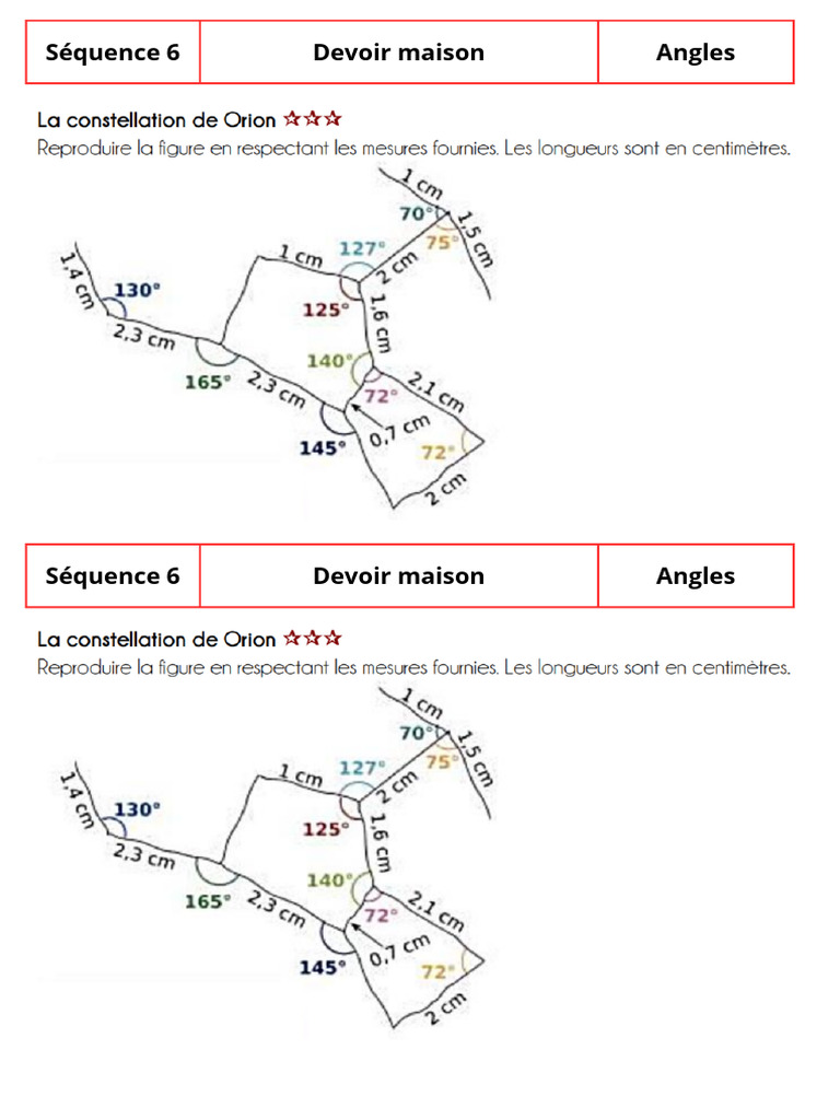 6 Ème Séquence 6 Angles Devoir Maison | PDF