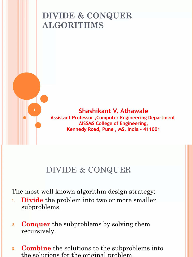 Divide and Conquer | PDF