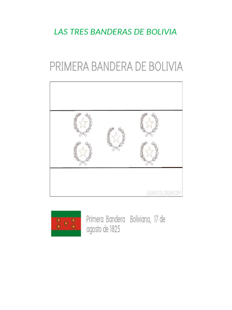 Las Tres Banderas de Bolivia | PDF