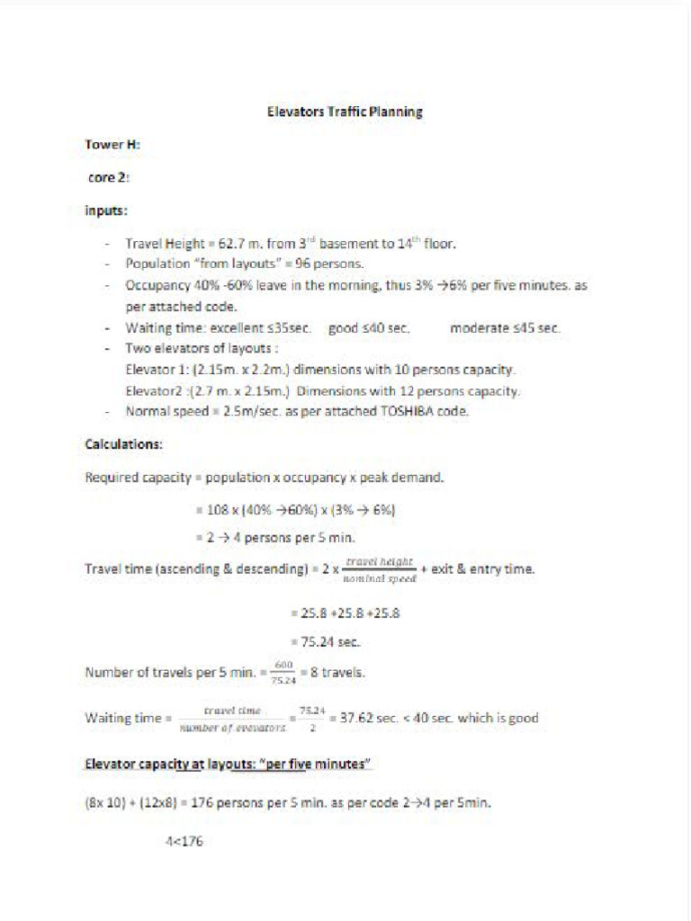 Lift Calculation | PDF