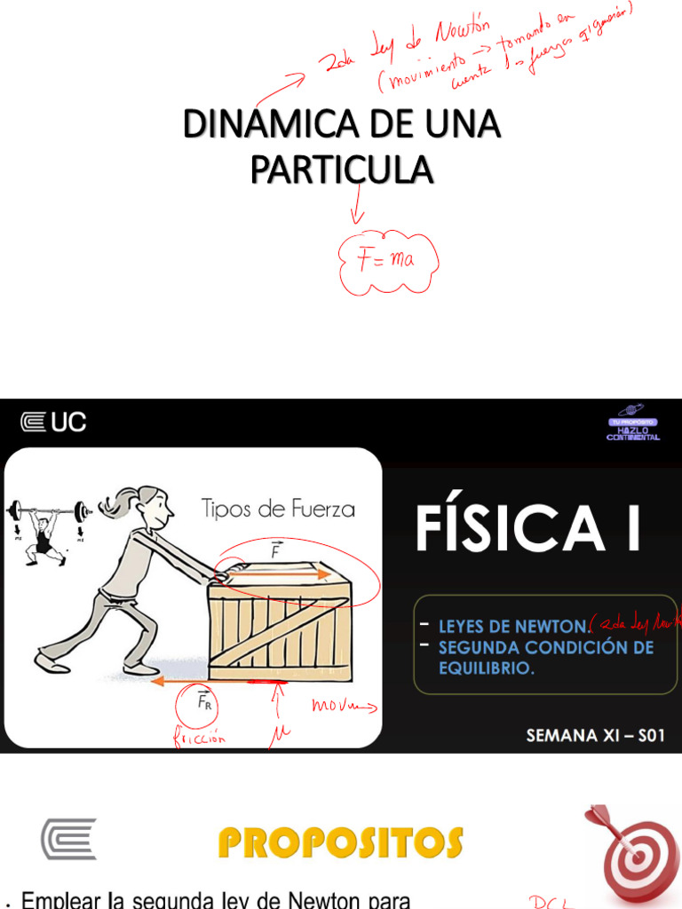 Semana 11 Dinámica de Una Particula Sab 1 | PDF