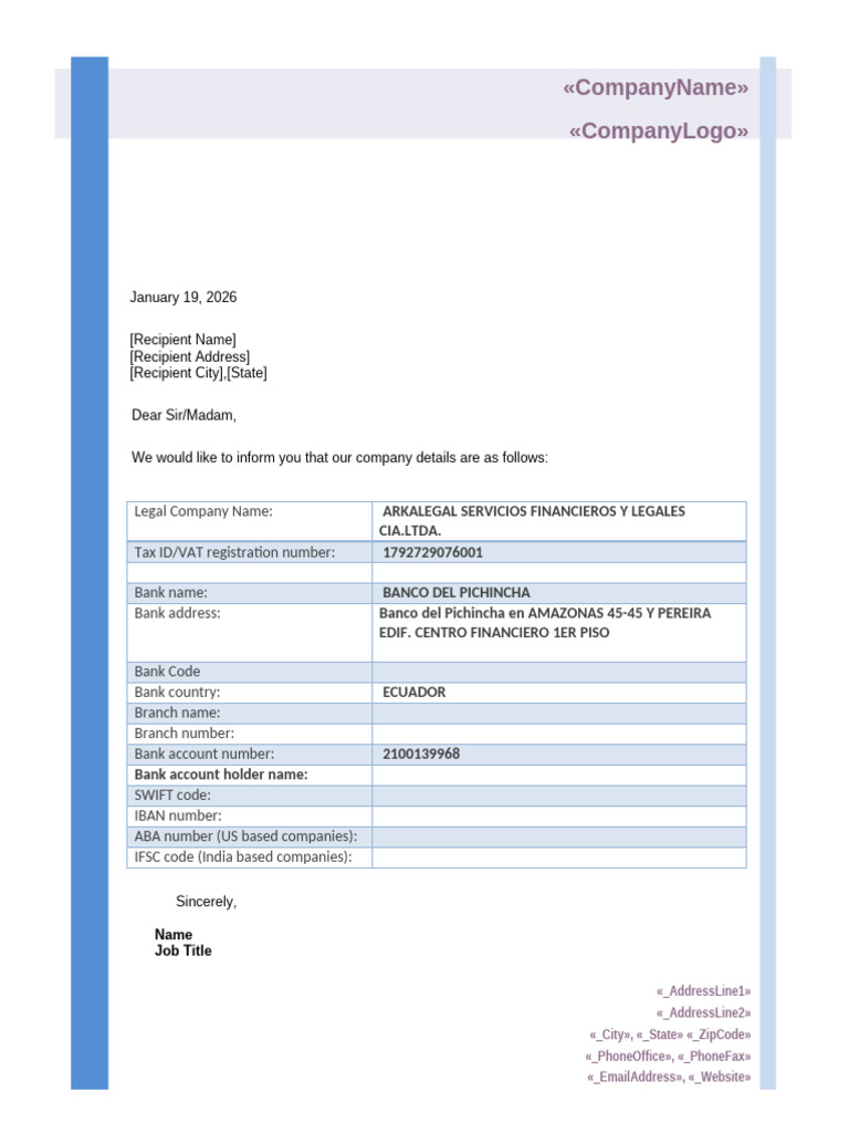 Sample Letterhead Template v3 Mar 2021 CP | PDF