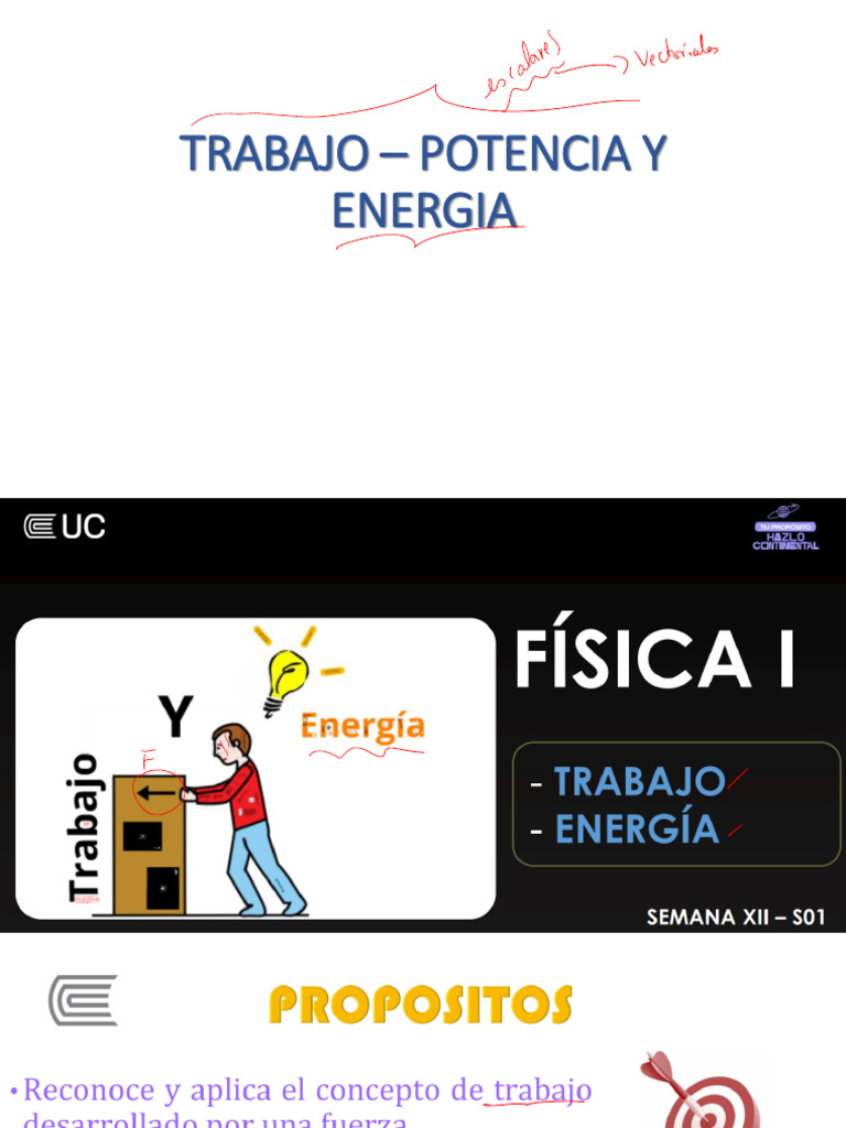 Semana 12 Trabajo – Potencia y Energia | PDF | Energía potencial ...