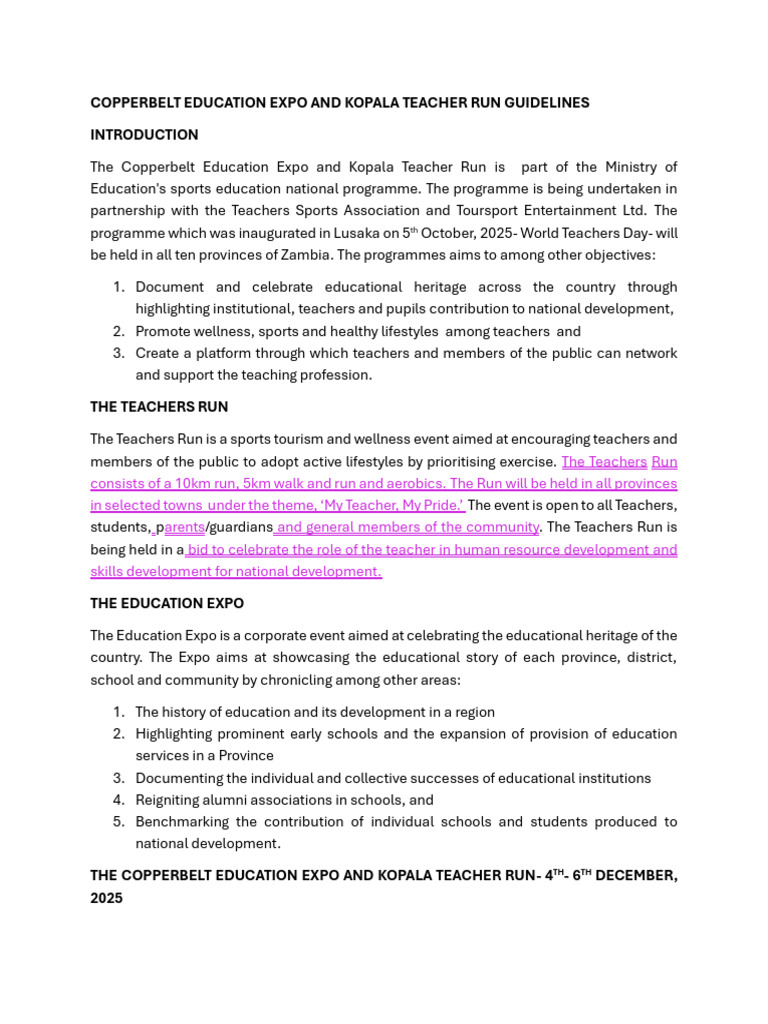 Expo Guidelines | PDF