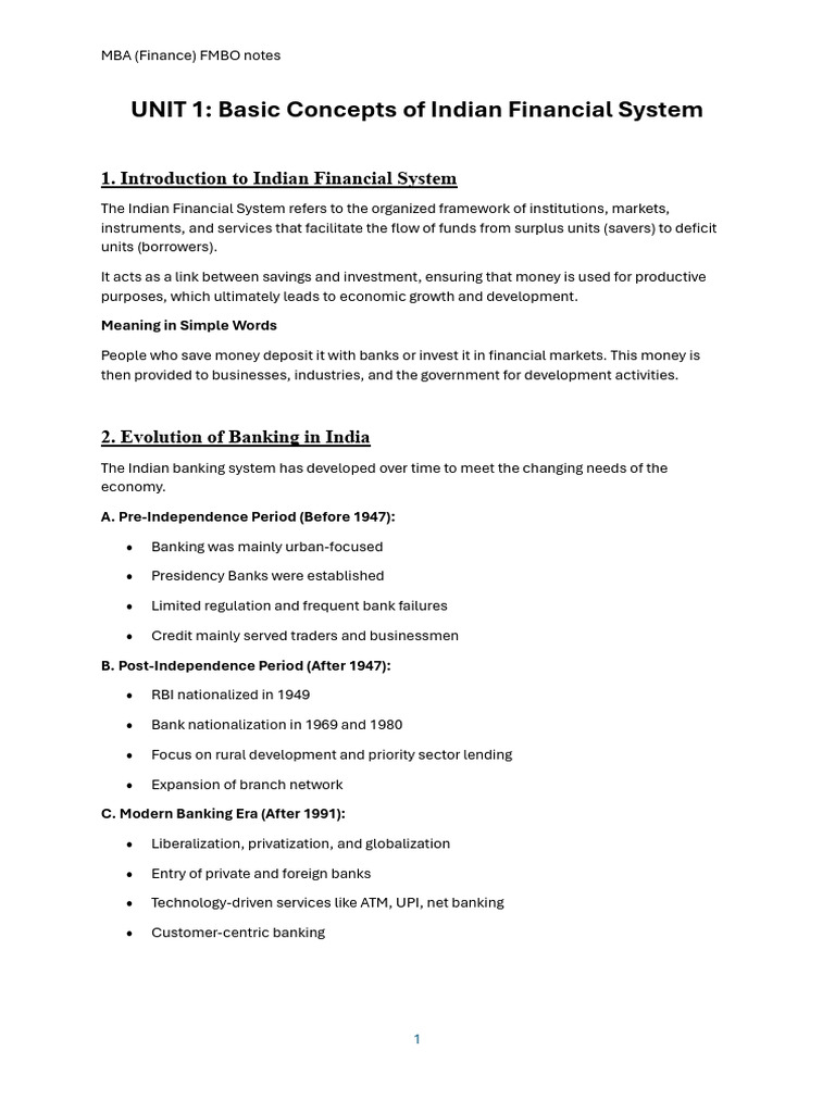 FMBO Notes (Disclaimer- All copyrights are owned by the members of 5 ...