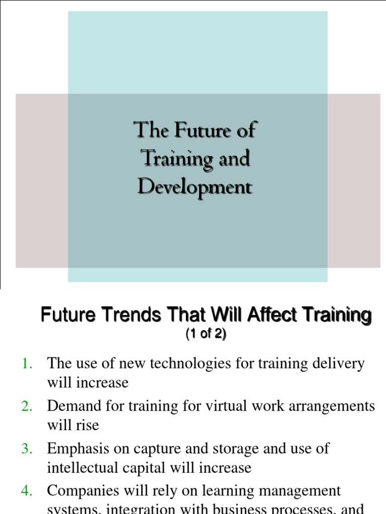 Future of Training and Development | PDF | Business Process | Change ...