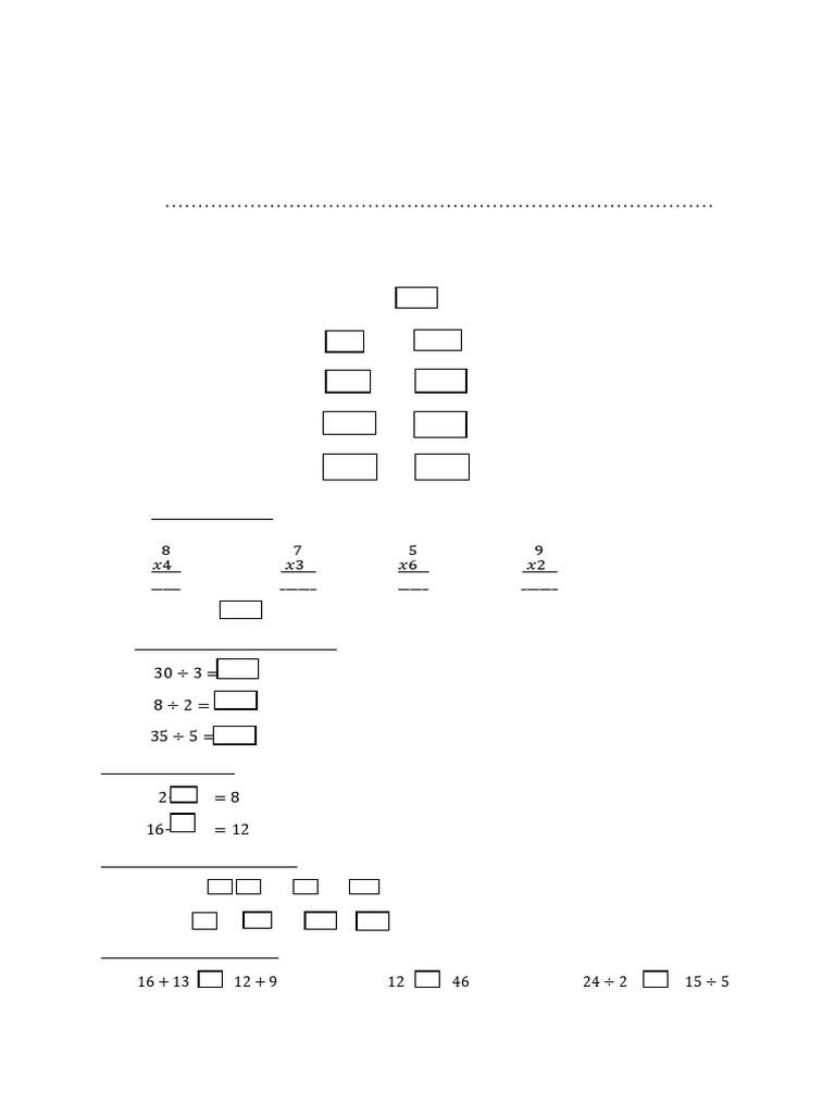 Maths Grade 2 | PDF