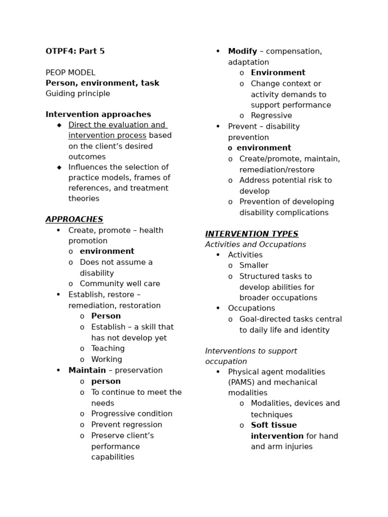 Part-5 Peop Model | PDF | Disability | Perception