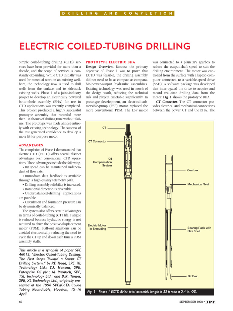 Electric Coiled-Tubing Drilling Advances | PDF | Manufactured Goods ...