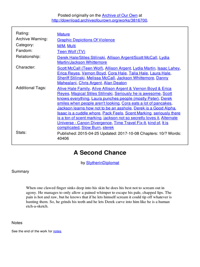 A Second Chance | PDF