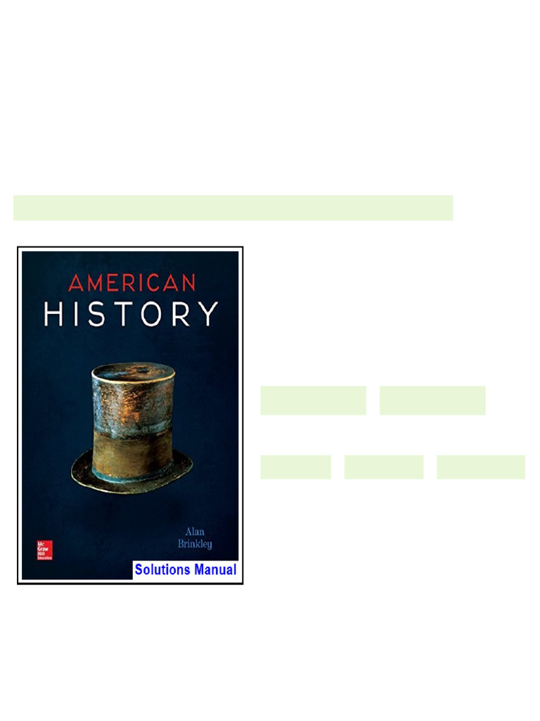 American History Connecting with the Past 15th Edition Alan Brinkley ...