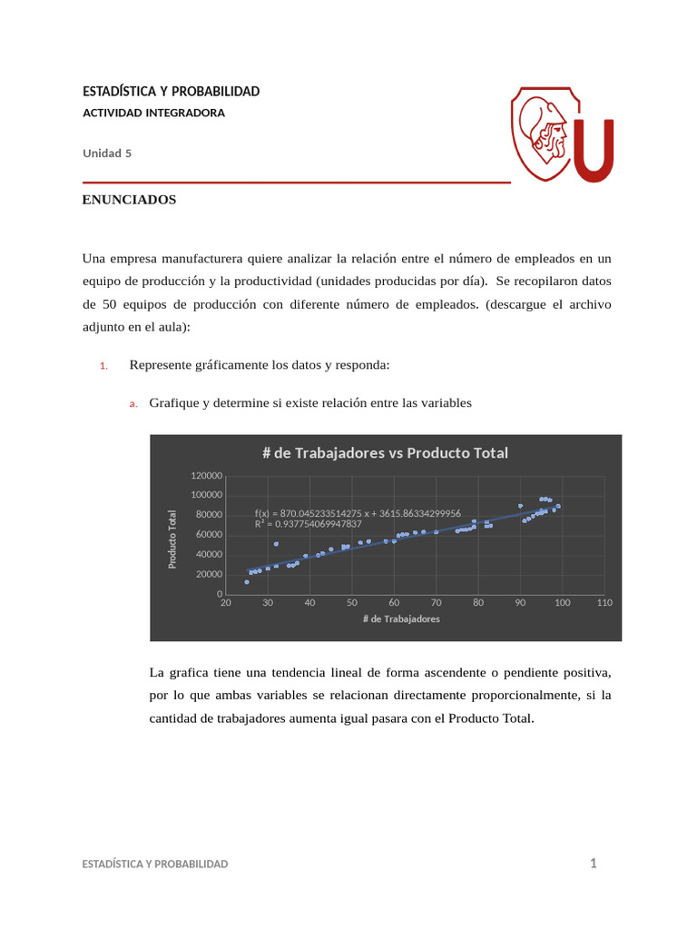 AI Estadística y Probabilidad U5 | PDF | Estadísticas | Probabilidad