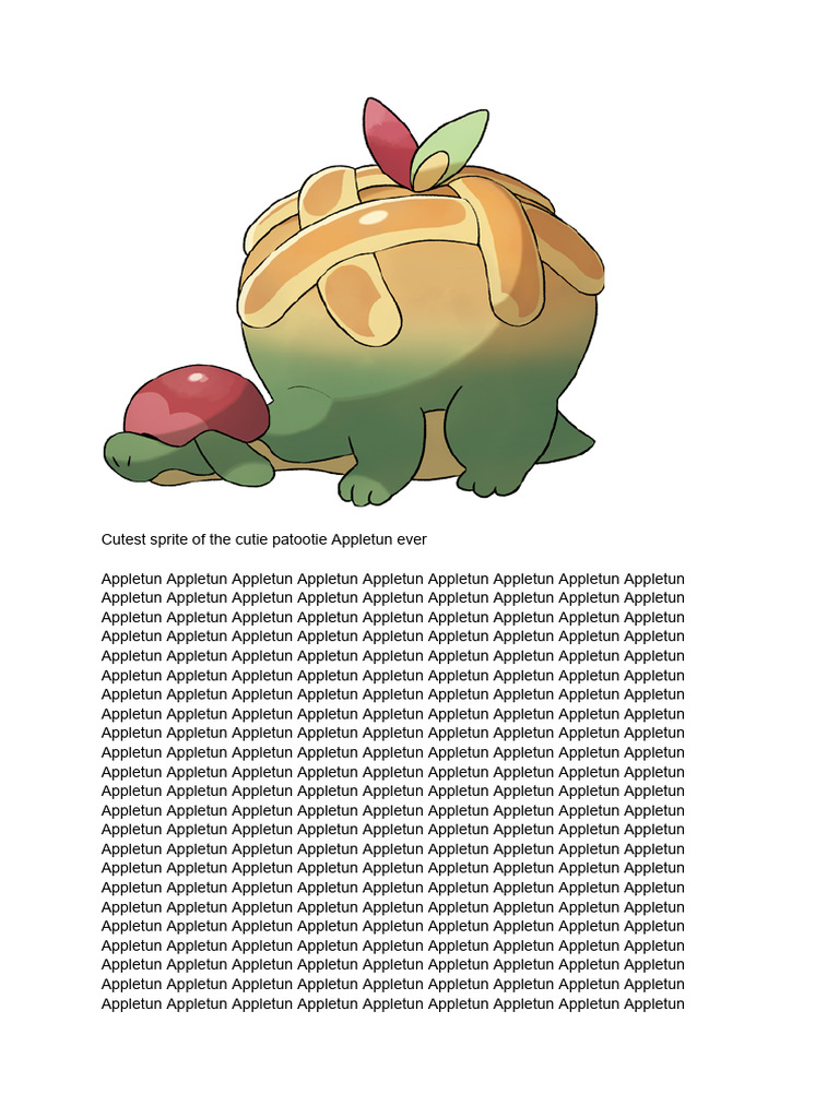 Cutest Appletun Sprite Ever | PDF