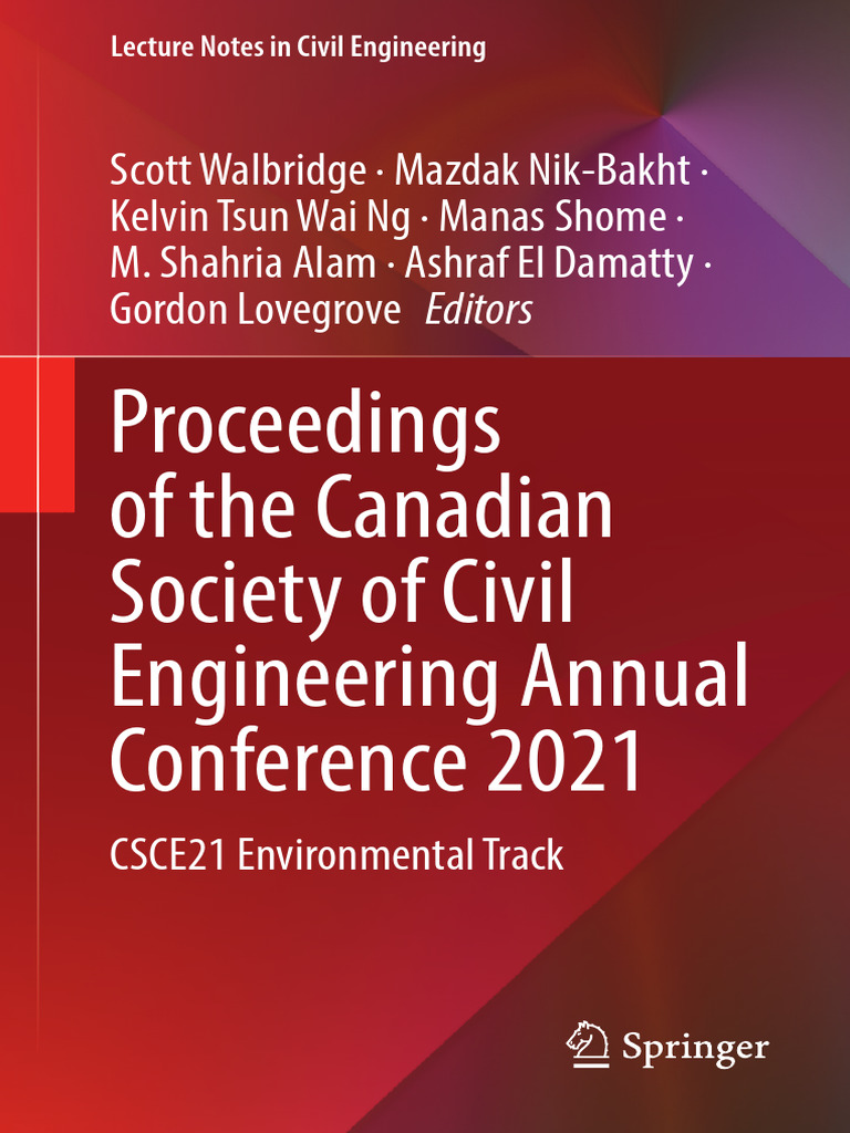 Proceedings of The Canadian Society of Civil Engineering 2021 - Scott ...