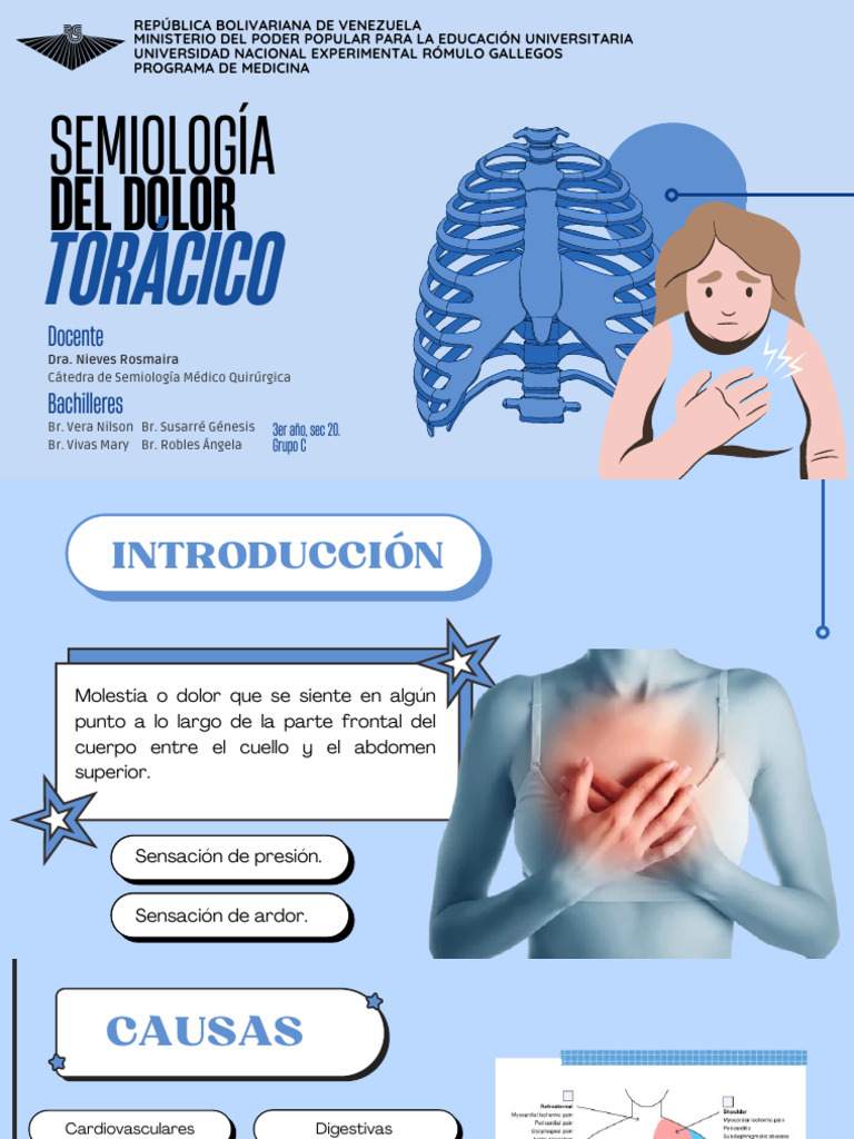 Semiología del Dolor Torácico en Medicina | PDF