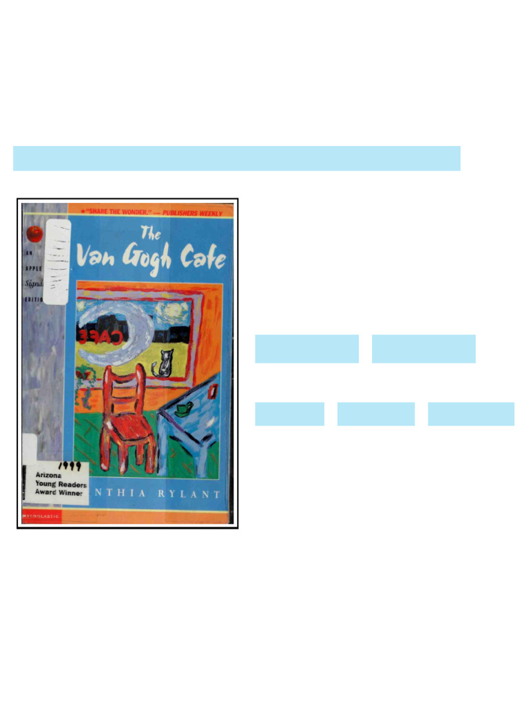 The Van Gogh Cafe Cynthia Rylant ebook all chapter text included | PDF ...