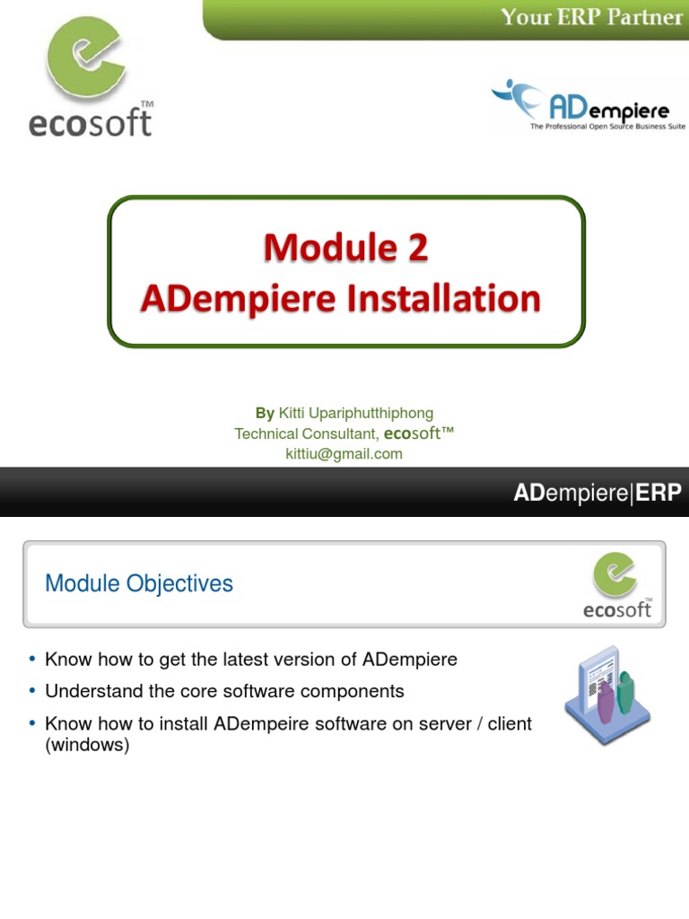 02 ADempiere Installation - Win32 | PDF | Postgre Sql | Web Server