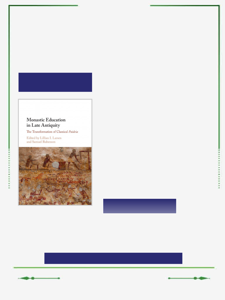 Monastic Education in Late Antiquity The Transformation of Classical ...