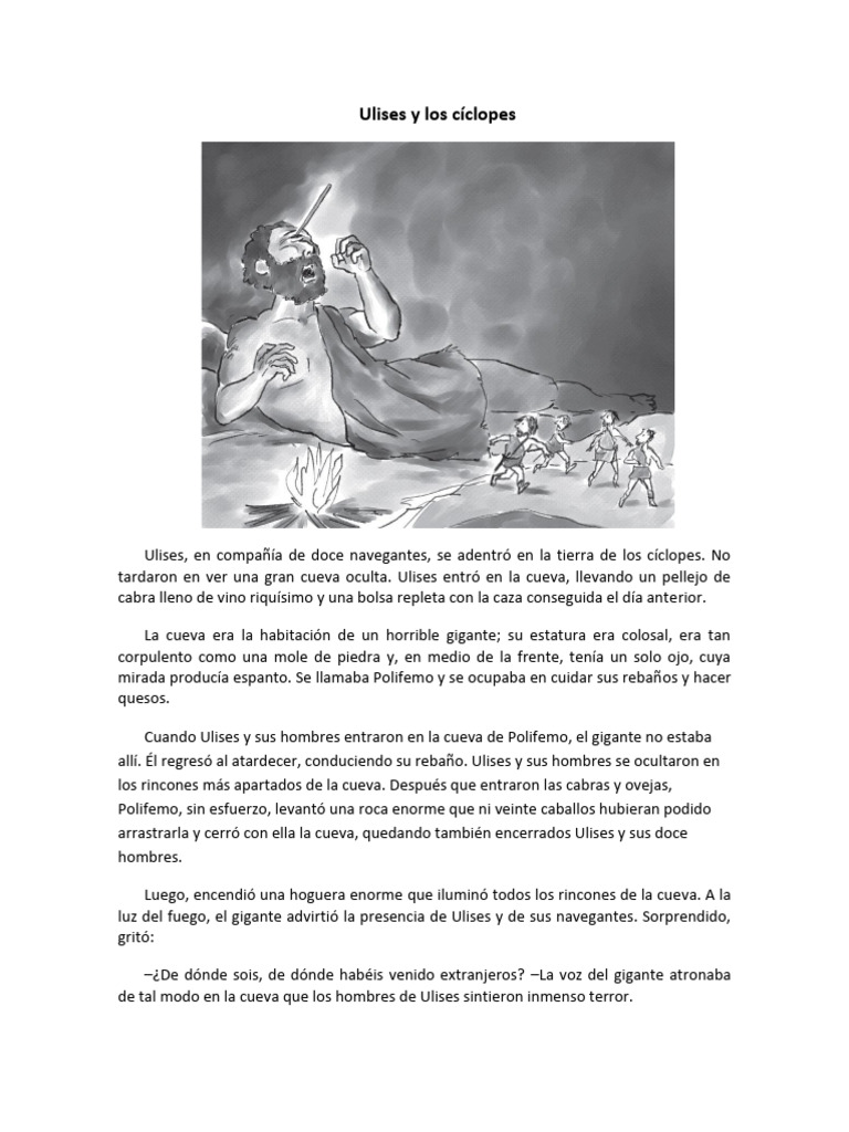 Ulises y Polifemo: La Estrategia del Héroe | PDF | Odiseo