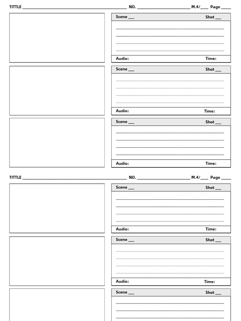 Scene and Shot Breakdown Template | PDF