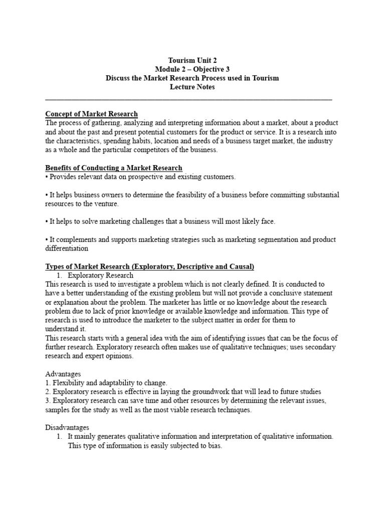 Module 2 - Objective 3 - Market Research | PDF | Quantitative Research ...