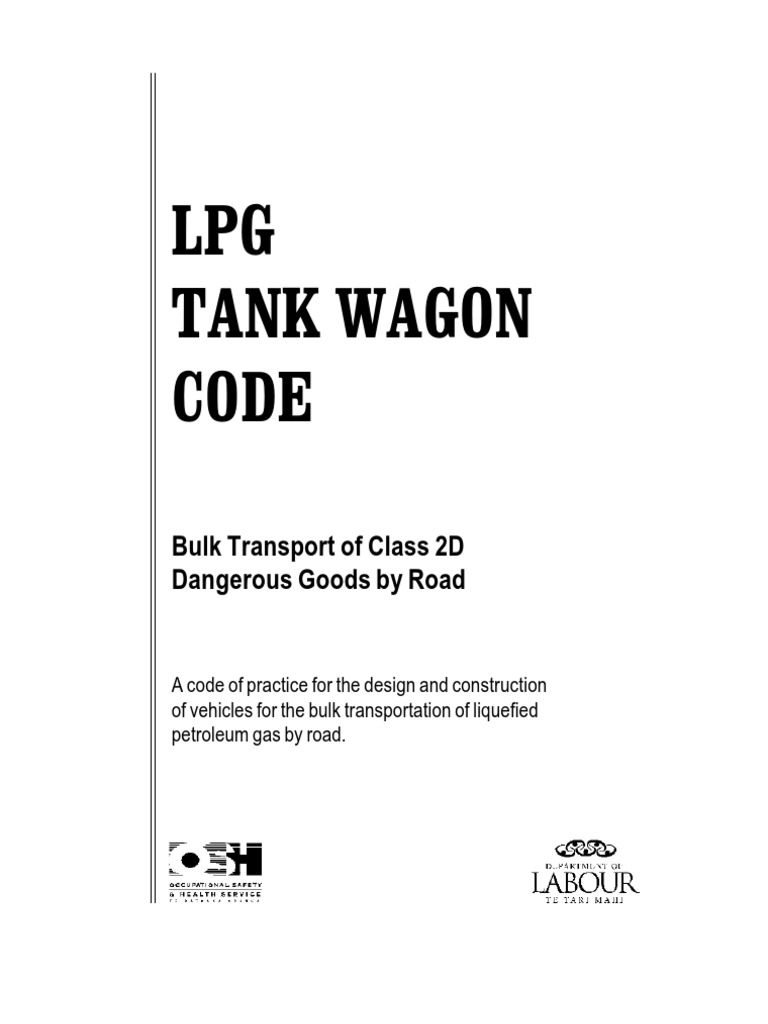 Lpg-Tank Wagon Code | PDF | Liquefied Petroleum Gas | Tire