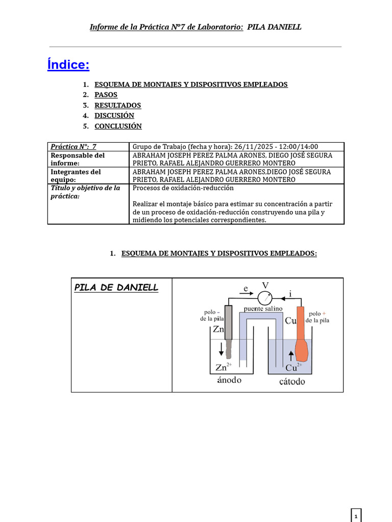 Práctica de Química 7 (26!11!2025) Terminado | PDF