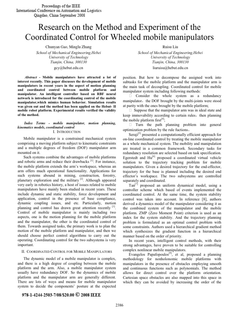[9] Research on the Method and Experiment of the Coordinated Control ...