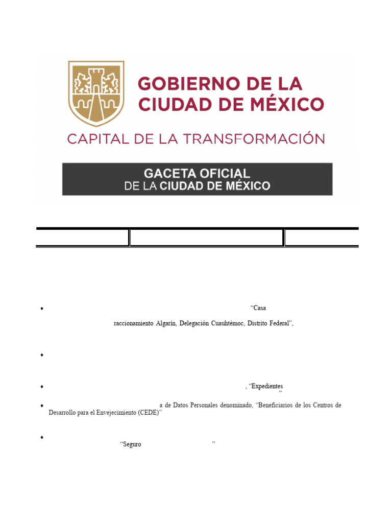 datos cedes 2025 | PDF | Ciudad de México | Dominio eminente