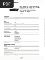 APC SRT5KXLI UPS Specifications | PDF | Electrical Engineering ...