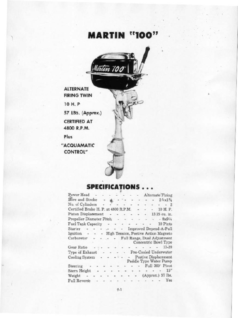Martin 100 Manual | PDF